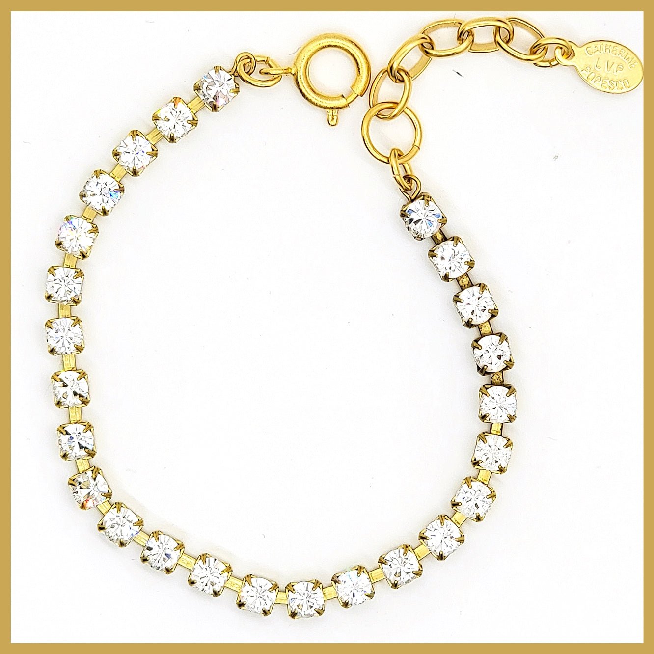 Crystal Dior Tennis Bracelet Leila Jewels